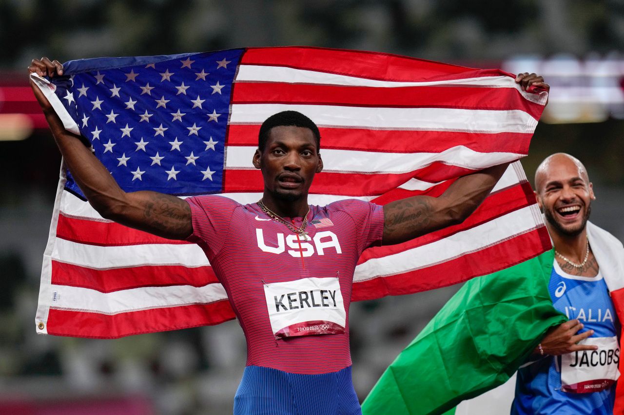 Texas sprinter Fred Kerley wins silver medal with new personal best in Tokyo Olympics 100m final ...